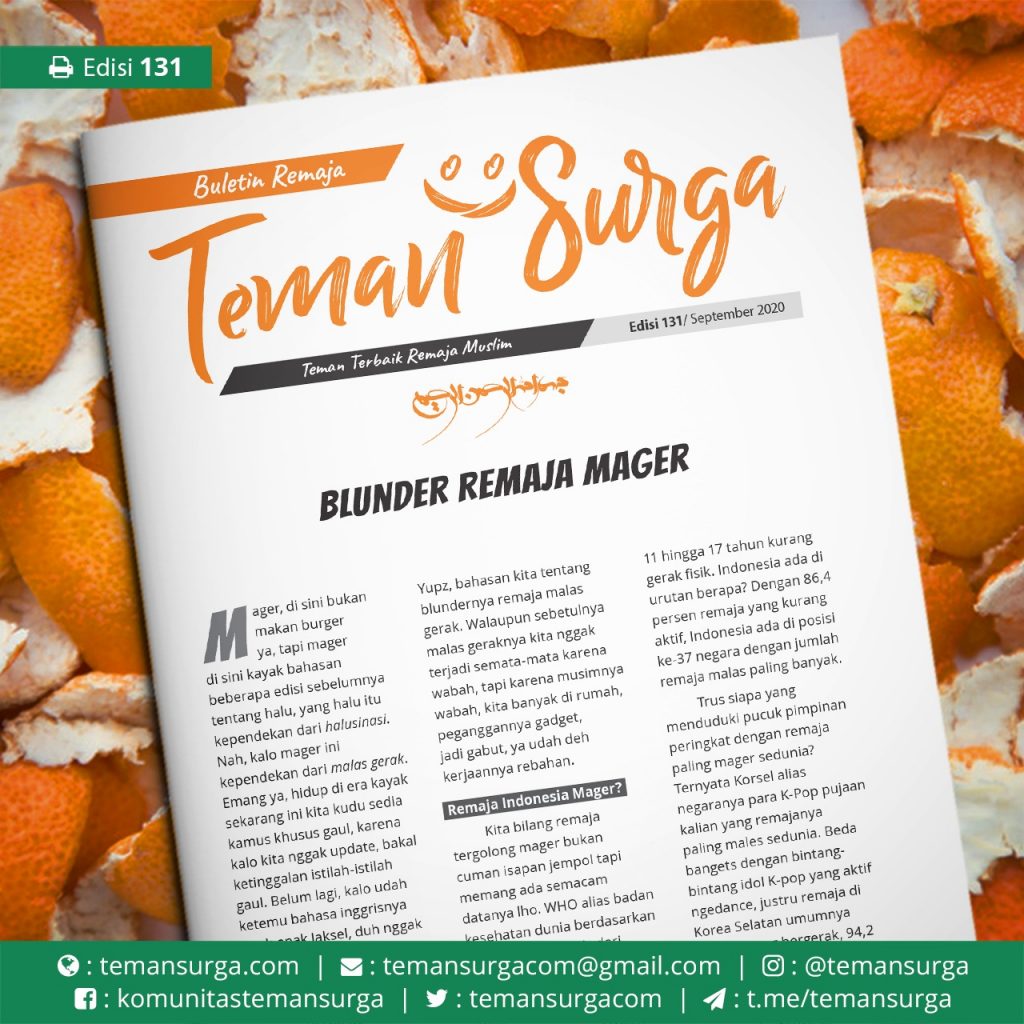 Buletin Teman Surga 131. Blunder Remaja Mager | Buletin Teman Surga ...