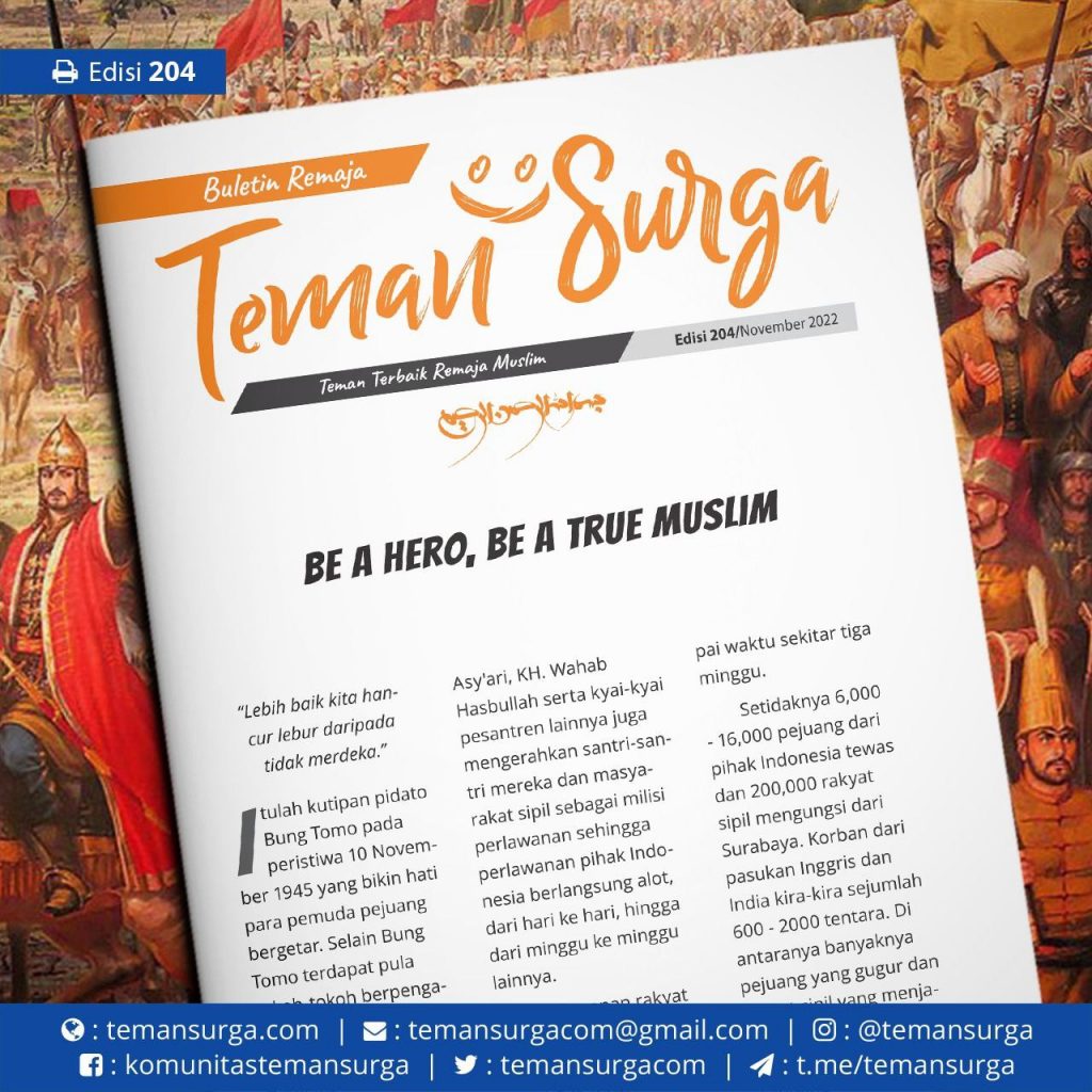 Buletin Teman Surga 204. Be a Hero, Be a True Muslim | Buletin Teman ...